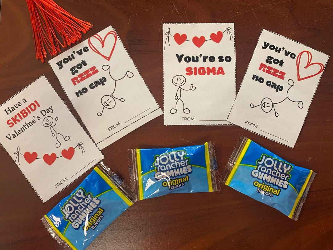 SLANG Kids Classroom Valentine, Printable Valentines Cards, Tweens Teen ...