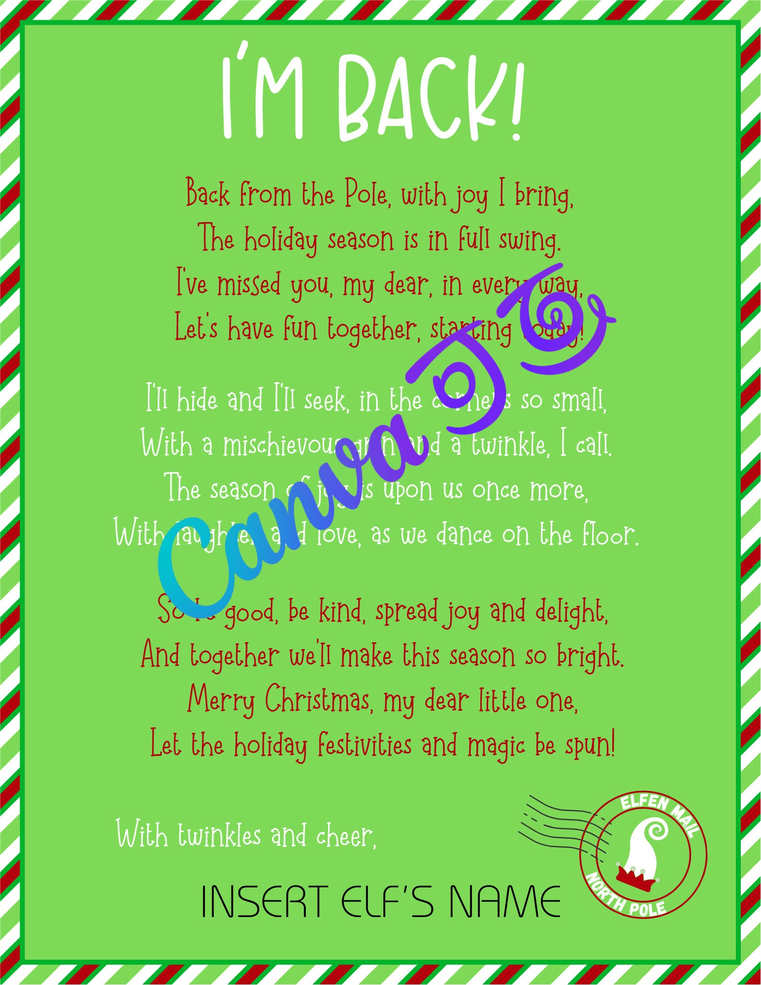 Editable Elf Letter Bundle Arrival Letter Goodbye Letter Elf Adoption ...