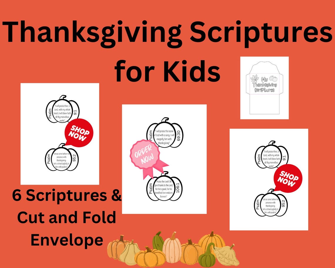 Thanksgiving Bible Verse Craft, Sunday School Christian School Activity ...