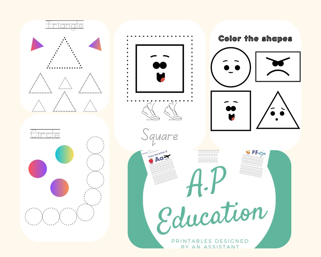 Summer Review, Shapes Printable, Coloring Pages, Learning Shapes ...