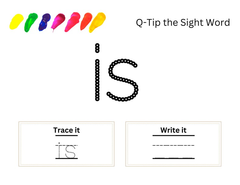 Sight Word Tracing Practice, Handwriting Practice, Spelling Practice ...