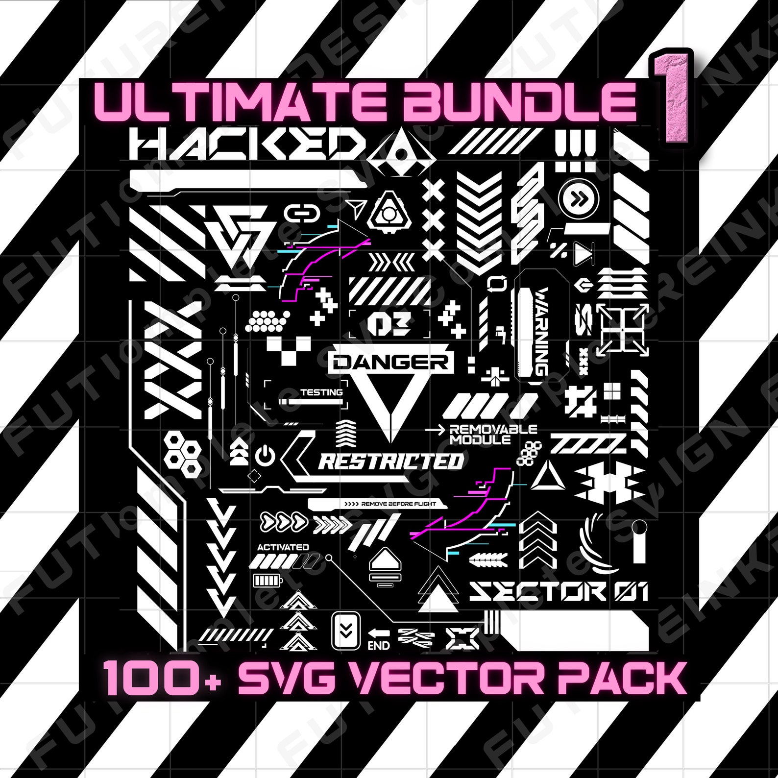 100+ Sci-fi Svg Vector Ultimate Bundle 1 Sci Fi Svg Icons Decals Pack ...