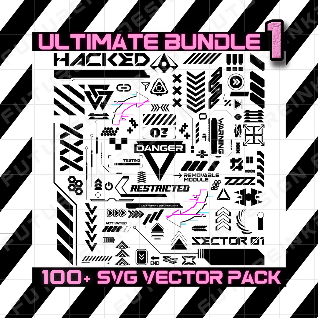 100+ Sci-fi Svg Vector Ultimate Bundle 1 Sci Fi Svg Icons Decals Pack ...