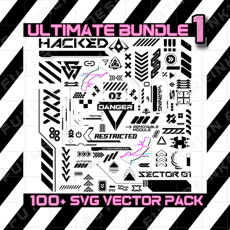 100+ Sci-fi Svg Vector Ultimate Bundle 1 Sci Fi Svg Icons Decals Pack ...