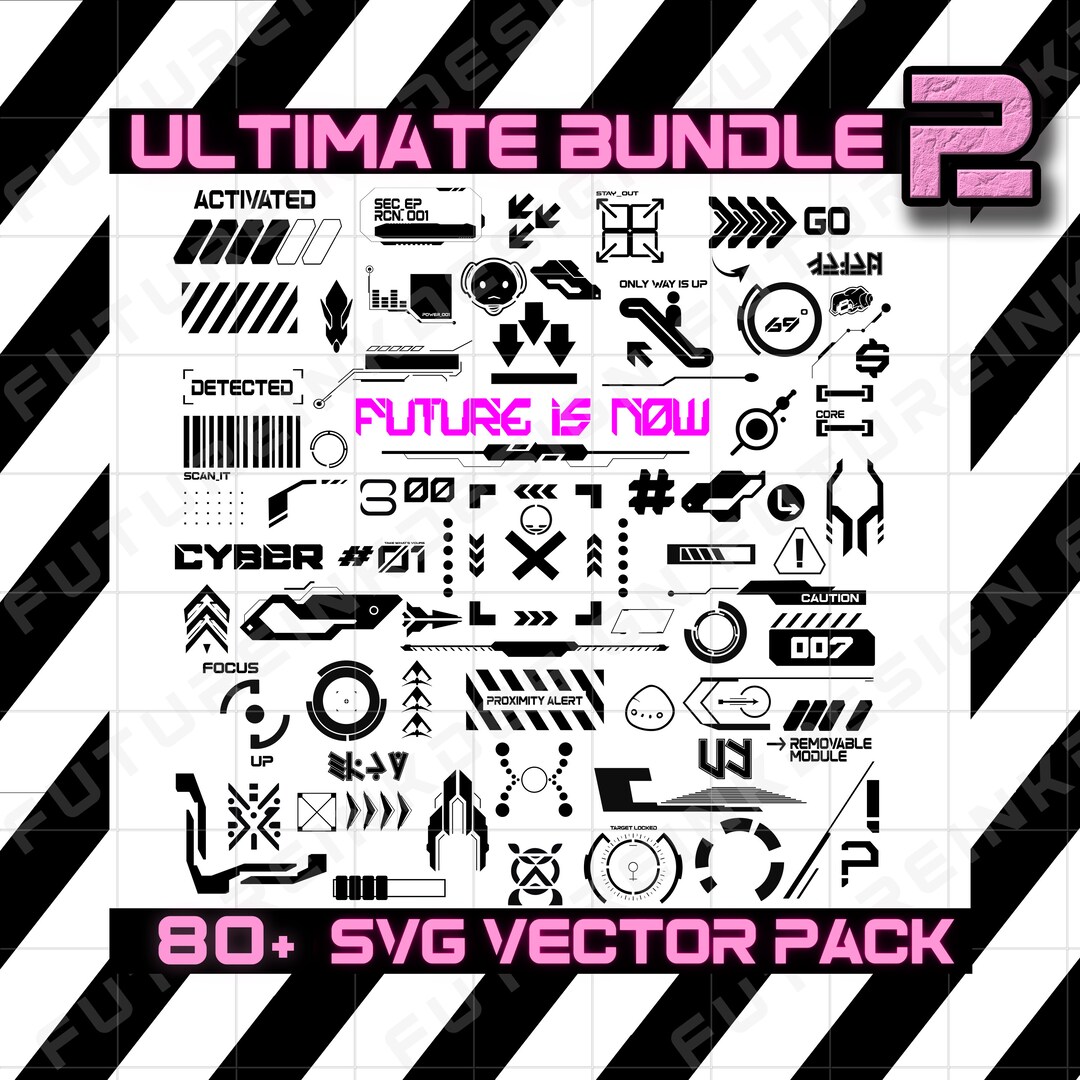 80+ Sci-fi Svg Vector Ultimate Bundle 2 Sci Fi Svg Icons Logos Decals ...