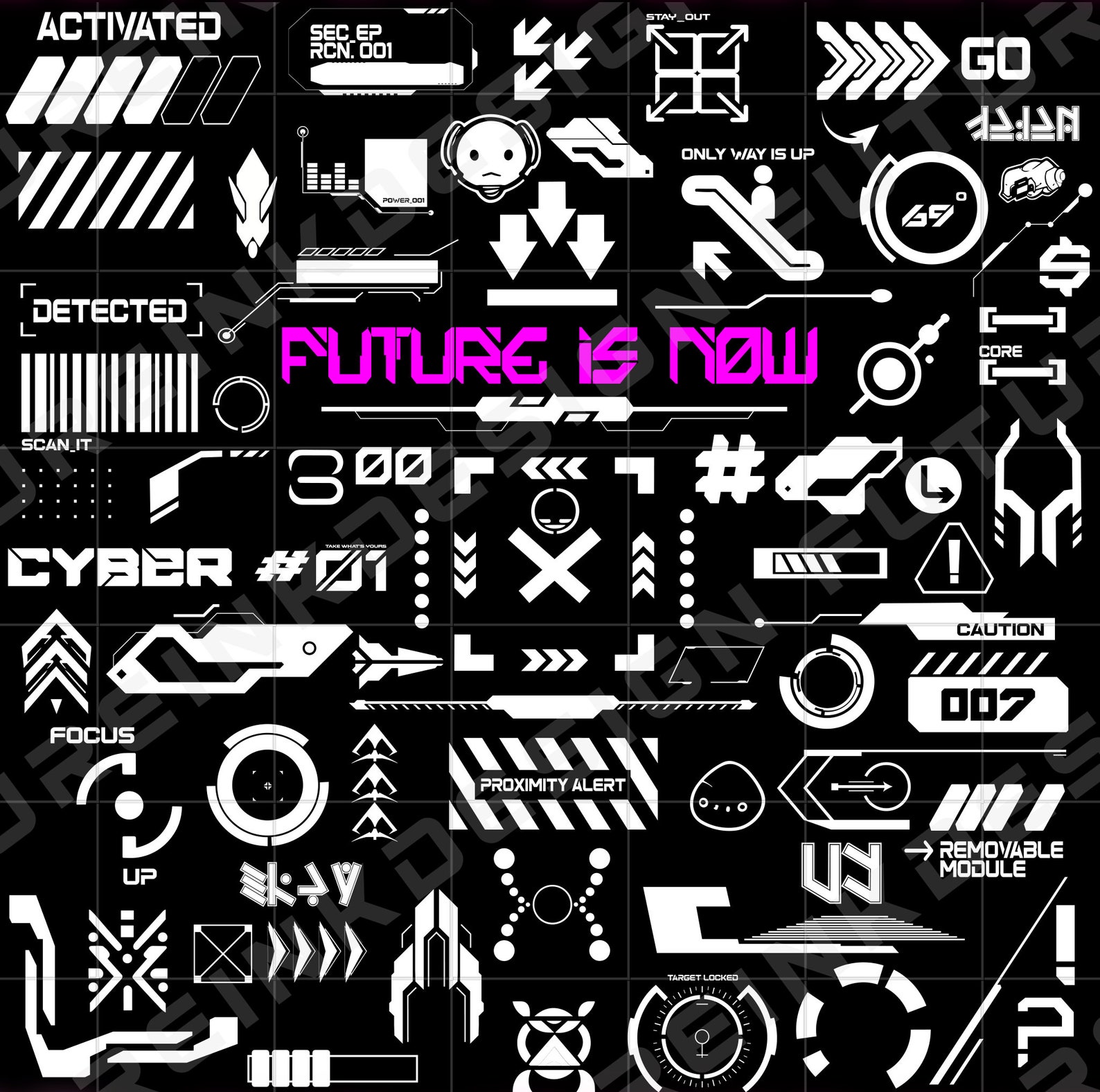 80 Sci-fi Svg Vector Ultimate Bundle Sci Fi Svg Icons Logos Decals Pack ...