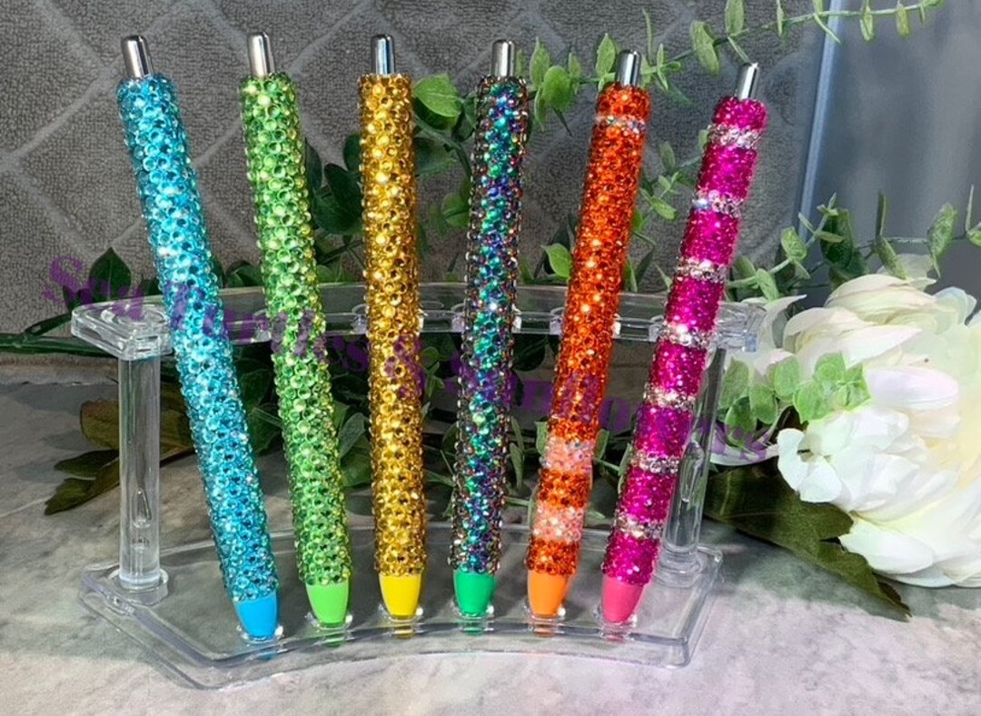 Rhinestone Pens, Gel Pens, Refillable - Etsy