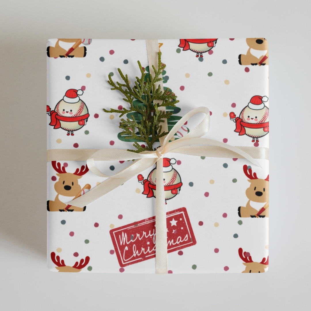 Custom Baseball Wrapping Paper - Etsy