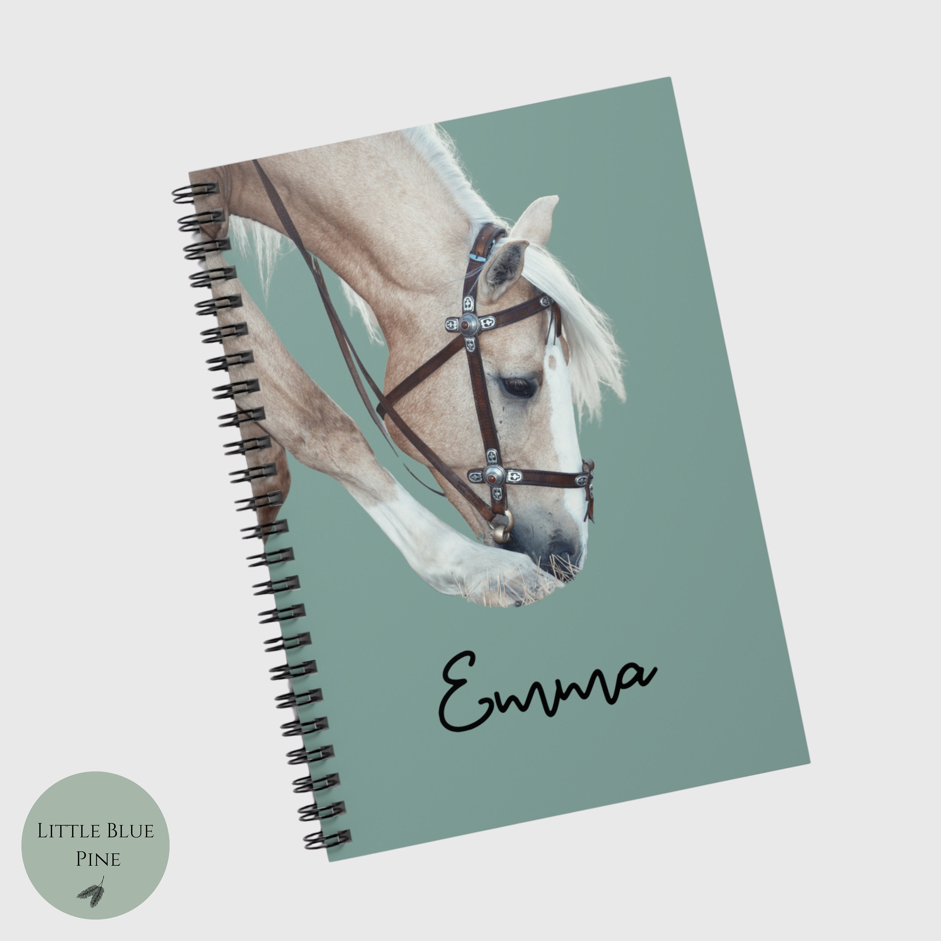 Personalized Note Book, Custom Horse Photo Spiral Notebook ...