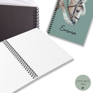 Personalized Note Book, Custom Horse Photo Spiral Notebook ...