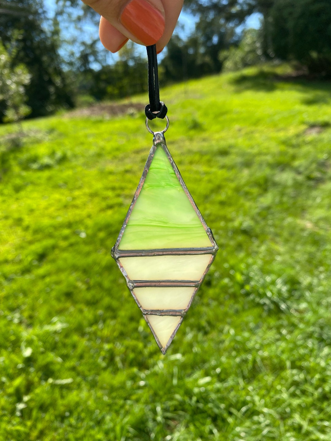 Geometric Diamond Sun Catcher - Etsy