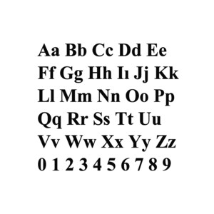 Letters and Numbers Dxf Svg Files / Dxf Font Files for Plasma / Dxf ...