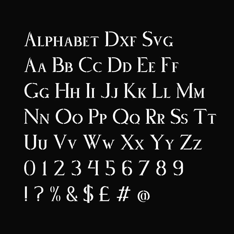 Cnc Stencil Numbers - Etsy