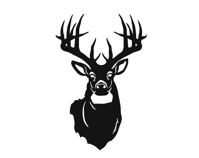 Whitetail Deer Sign SVG, DXF Cut Files for CNC Plasma, Laser, Xtool ...