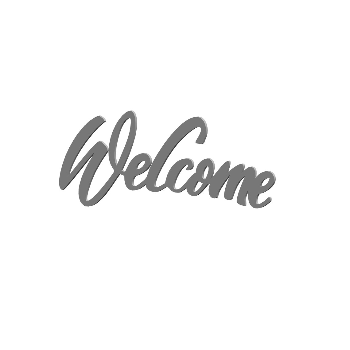 Welcome Sign Laser Cut Dxf Svg Files / Welcome Plasma Cut Dxf Files ...