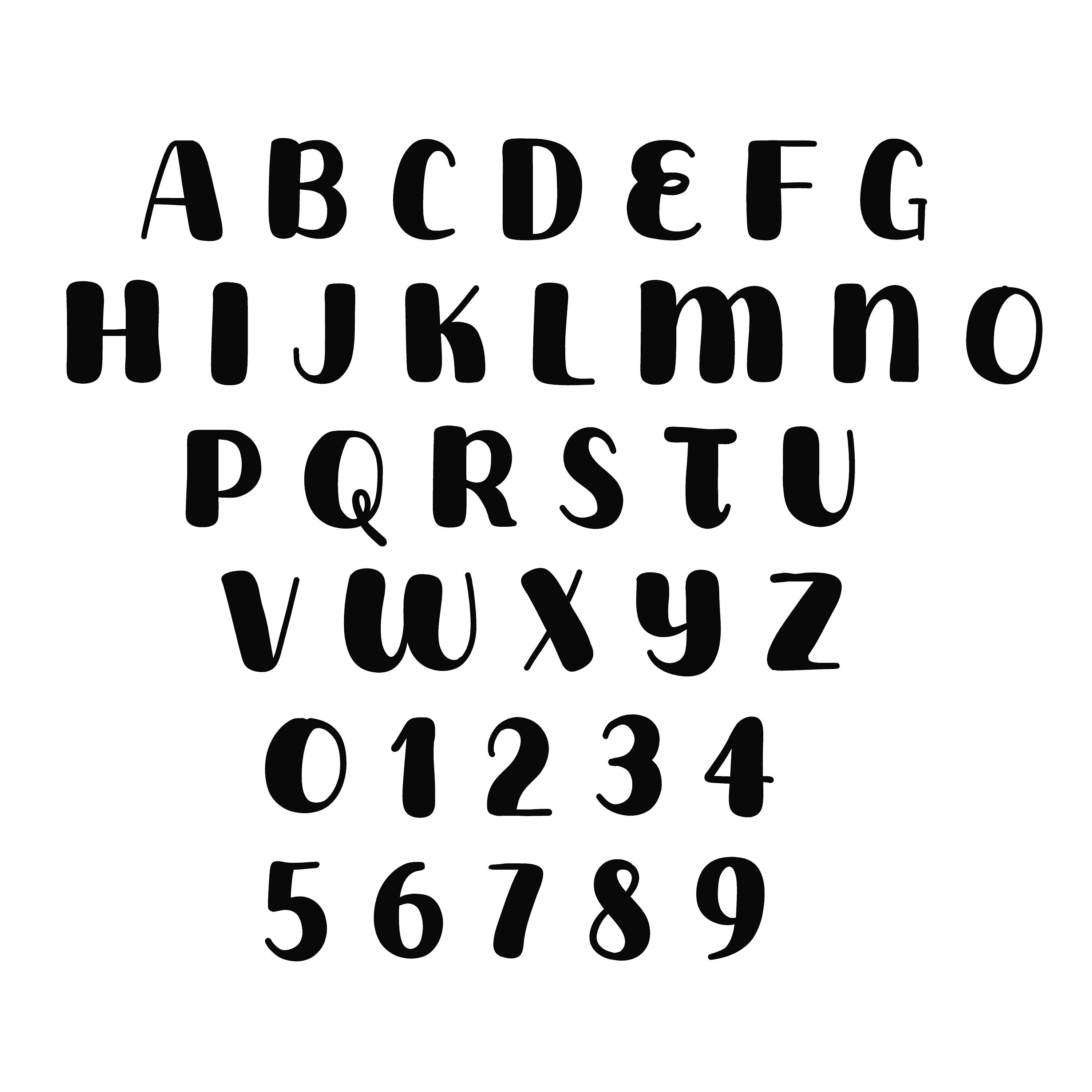 Letters and Numbers Dxf Svg Files / Alphabet Font Dxf File for Plasma ...