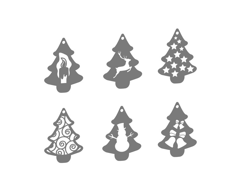 Christmas Ornament SVG DXF Files: Plasma Cut, Laser Cut (digital ...