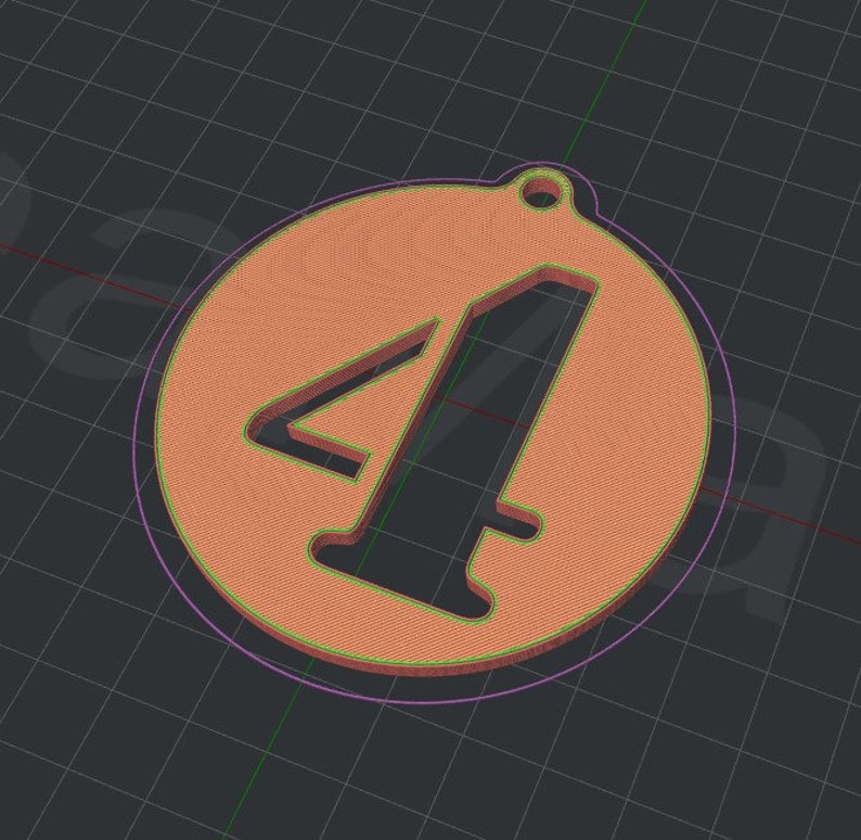 3D Printer Round House Numbers STL File (digital File) - Etsy