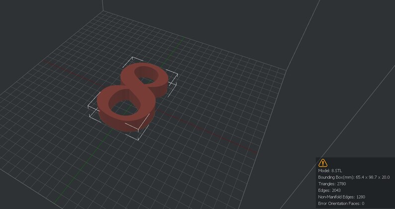 3D Print Numbers STL Files: Full Set 0-9 (digital Files) - Etsy