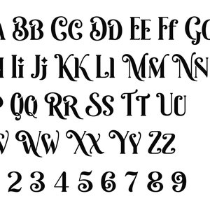 Alphabet Letters and Numbers Dxf Svg Files / Plasma Letters Dxf Files ...