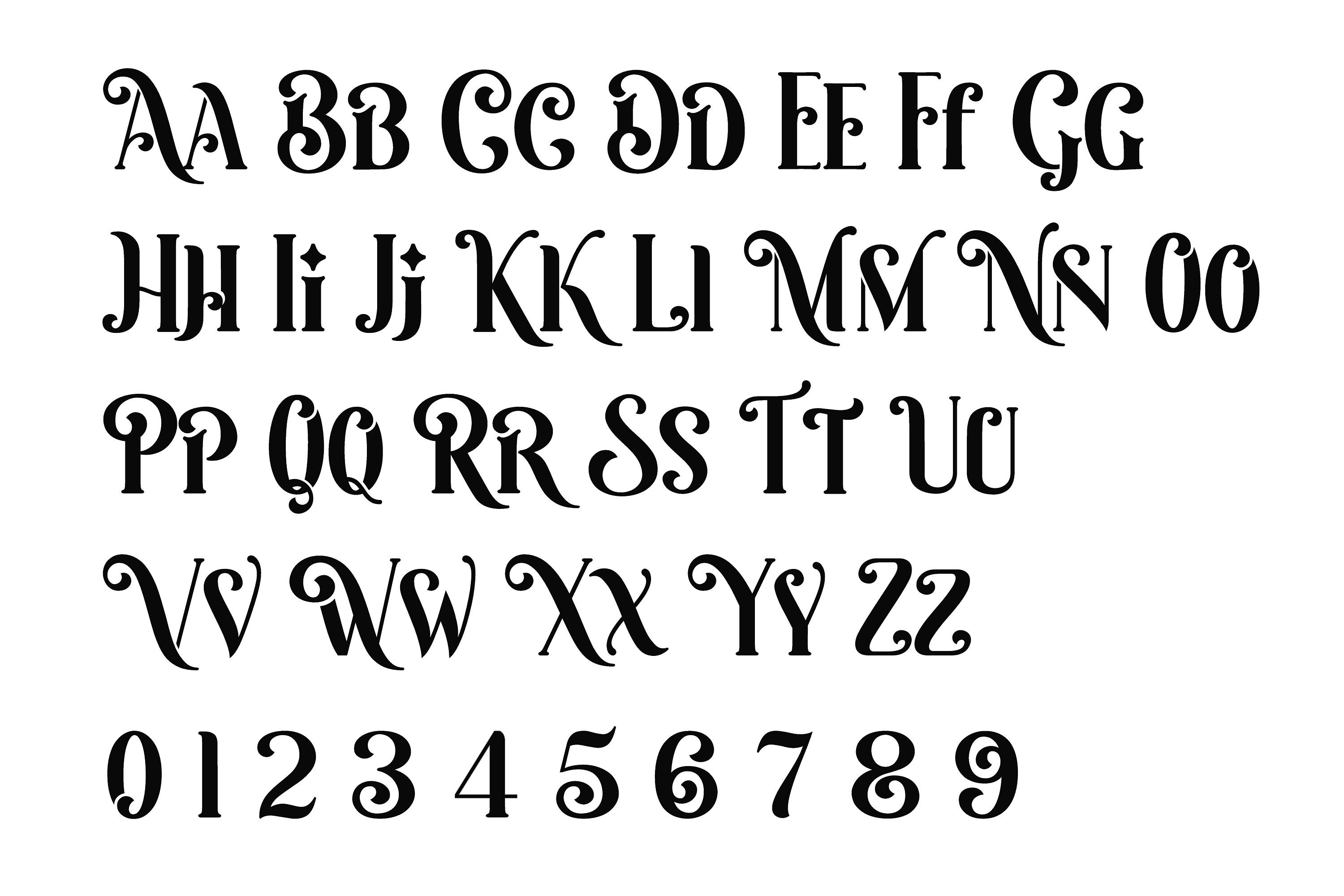Alphabet Letters and Numbers Dxf Svg Files / Plasma Letters Dxf Files ...