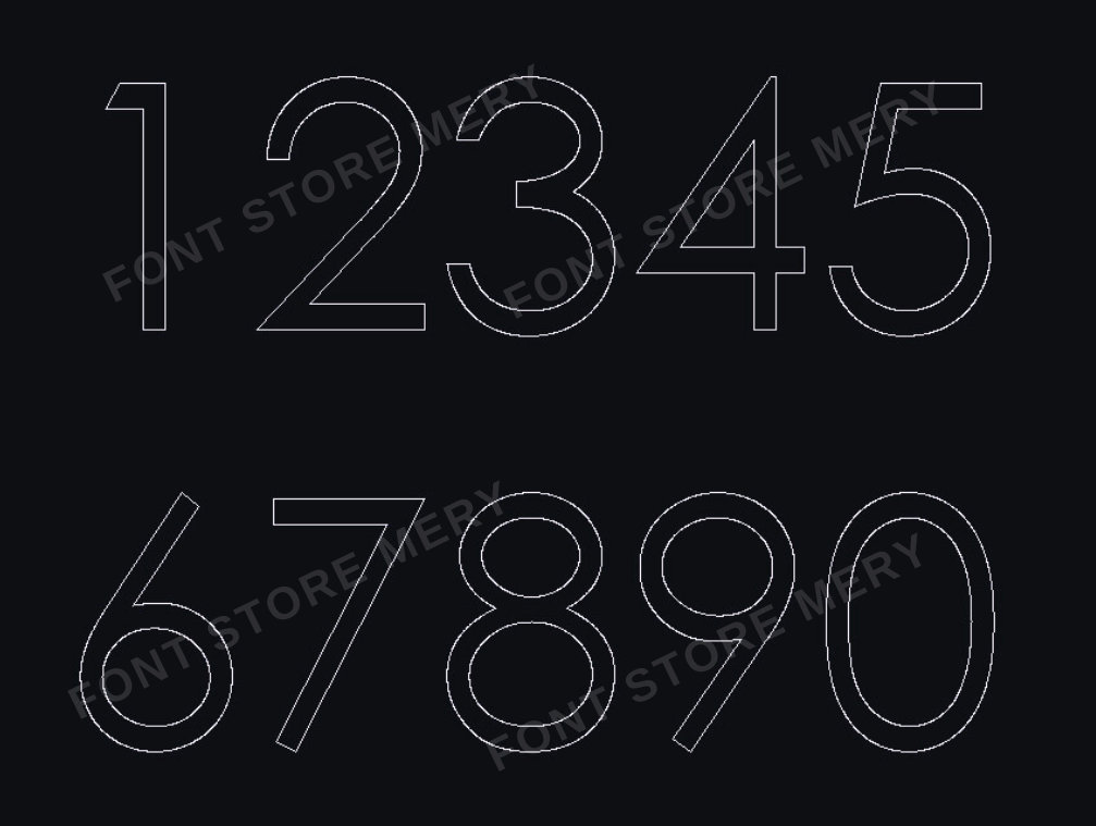 Metal Numbers DXF SVG Files: CNC Plasma Cut (digital Download) - Etsy