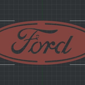 3d Printer Ford Logo Stl File / 3d Stl Digital File / Stl File for 3d ...