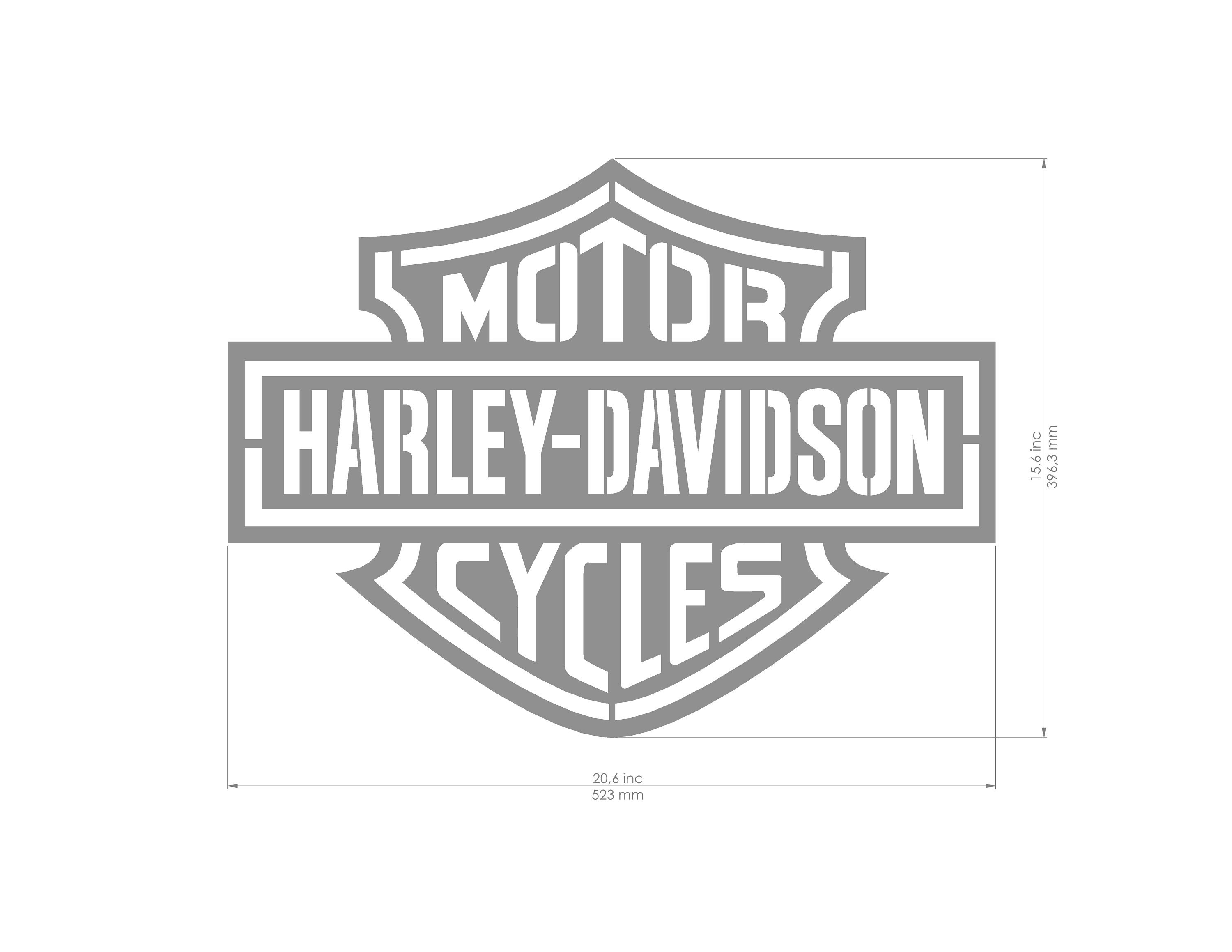 Harley Davidson Logo Laser Cut Dxf Svg Files / Plasma Cut Dxf - Etsy ...