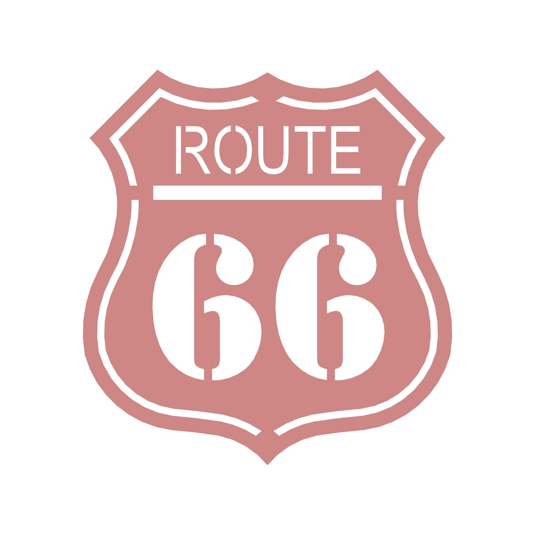 Route 66 Laser Cut Dxf Svg Files / Route Logo Plasma Cut Dxf Files ...