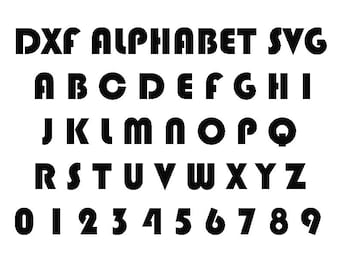 Letters and Numbers Dxf Svg Files / Dxf Font Files for Plasma / Letters ...