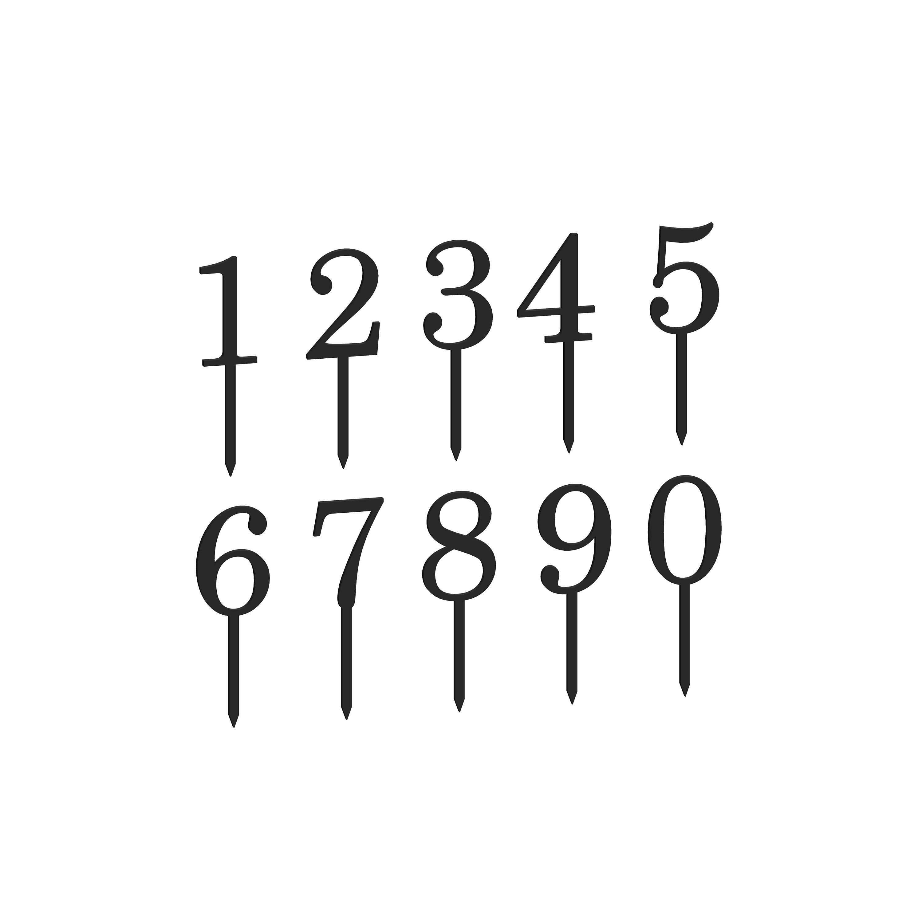 Cake Topper Numbers Dxf Svg Files / Cake Topper Birthday Decor Laser ...