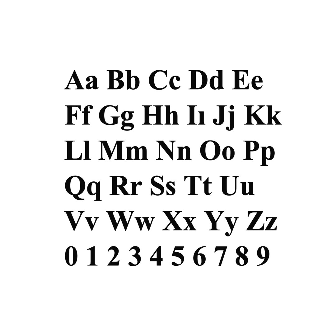 Letters and Numbers Dxf Svg Files / Dxf Font Files for Plasma / Dxf ...