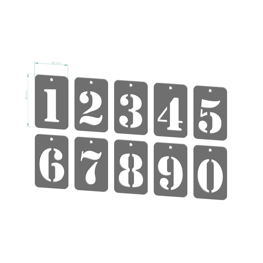 3d Printer House Numbers Stl File / 3d Stl Digital File / Stl File for ...