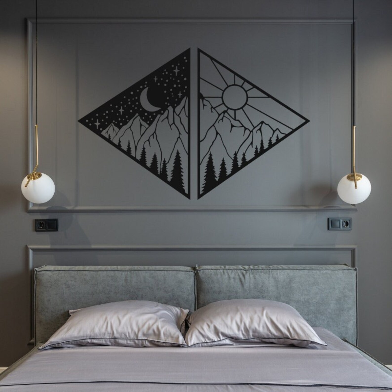 Moon and Sun Wall Decor Laser Cut Files / Moon and Sun Dxf Svg Files ...