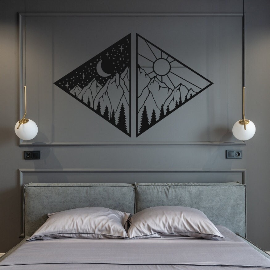 Moon and Sun Wall Decor Laser Cut Files / Moon and Sun Dxf Svg Files ...