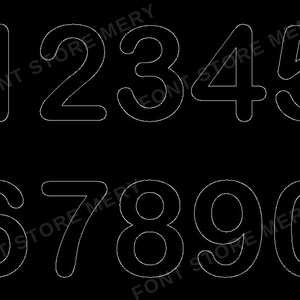 Numbers Dxf Svg Files / Plasma Cut Metal Numbers/ Dxf Numbers Cut Ready ...