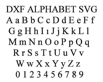 Letters and Numbers Dxf Svg Files / Dxf Font Files for Plasma / Letters ...
