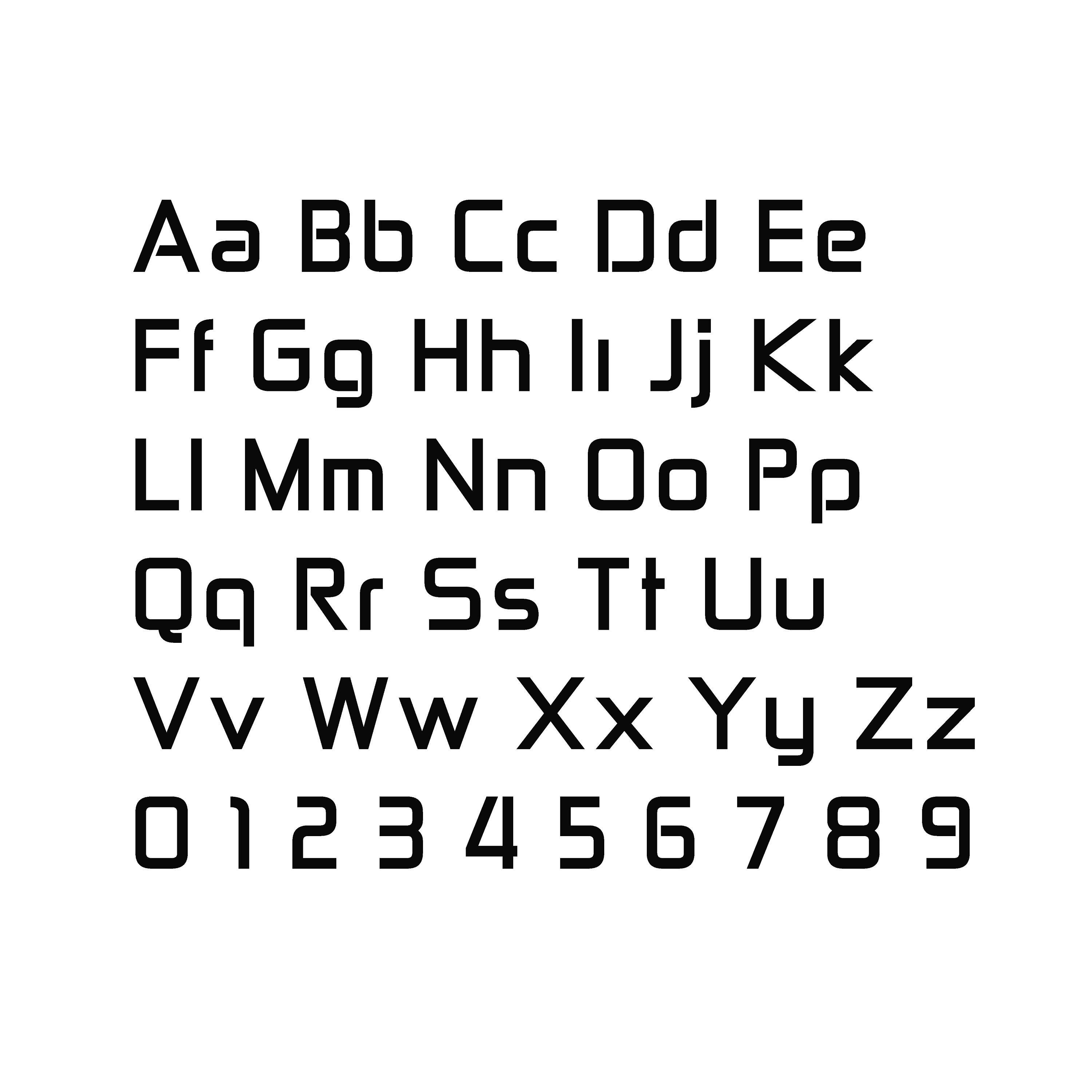 Alphabet Letters and Numbers Dxf Svg Files / Dxf Font Files for Plasma ...