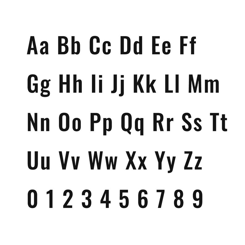 Alphabet Letters and Numbers Dxf Svg Files / Dxf Font Files for Plasma ...