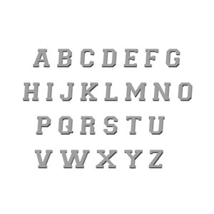 3d Printed Standing Alphabet Letters Stl File / 3d Printed Alphabet Stl ...