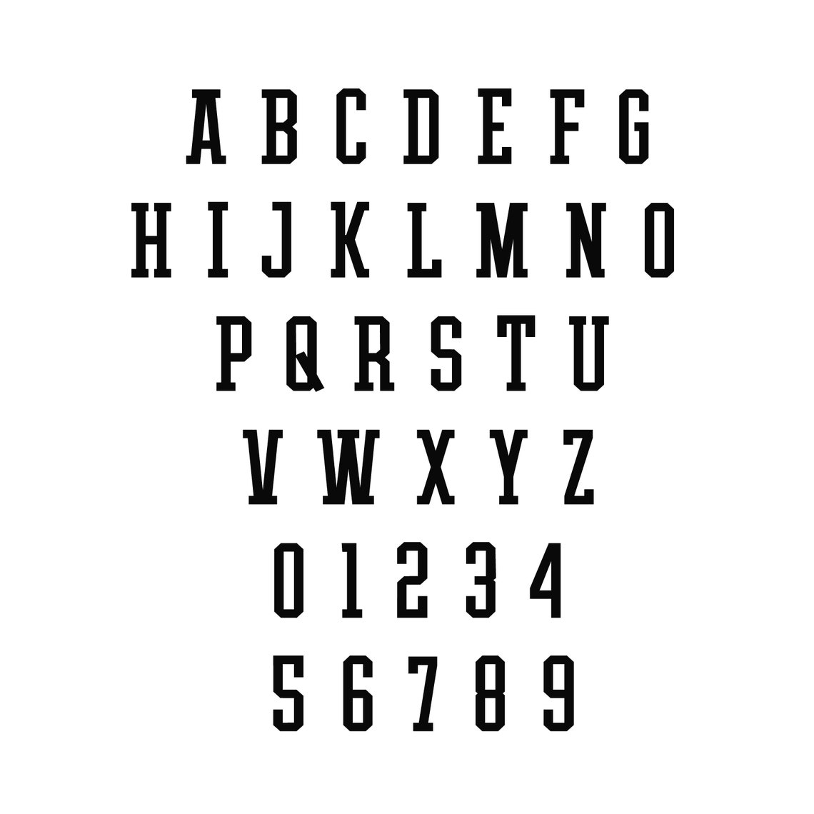 Alphabet Letters and Numbers Dxf Svg Files / Alphabet Font Dxf Files ...