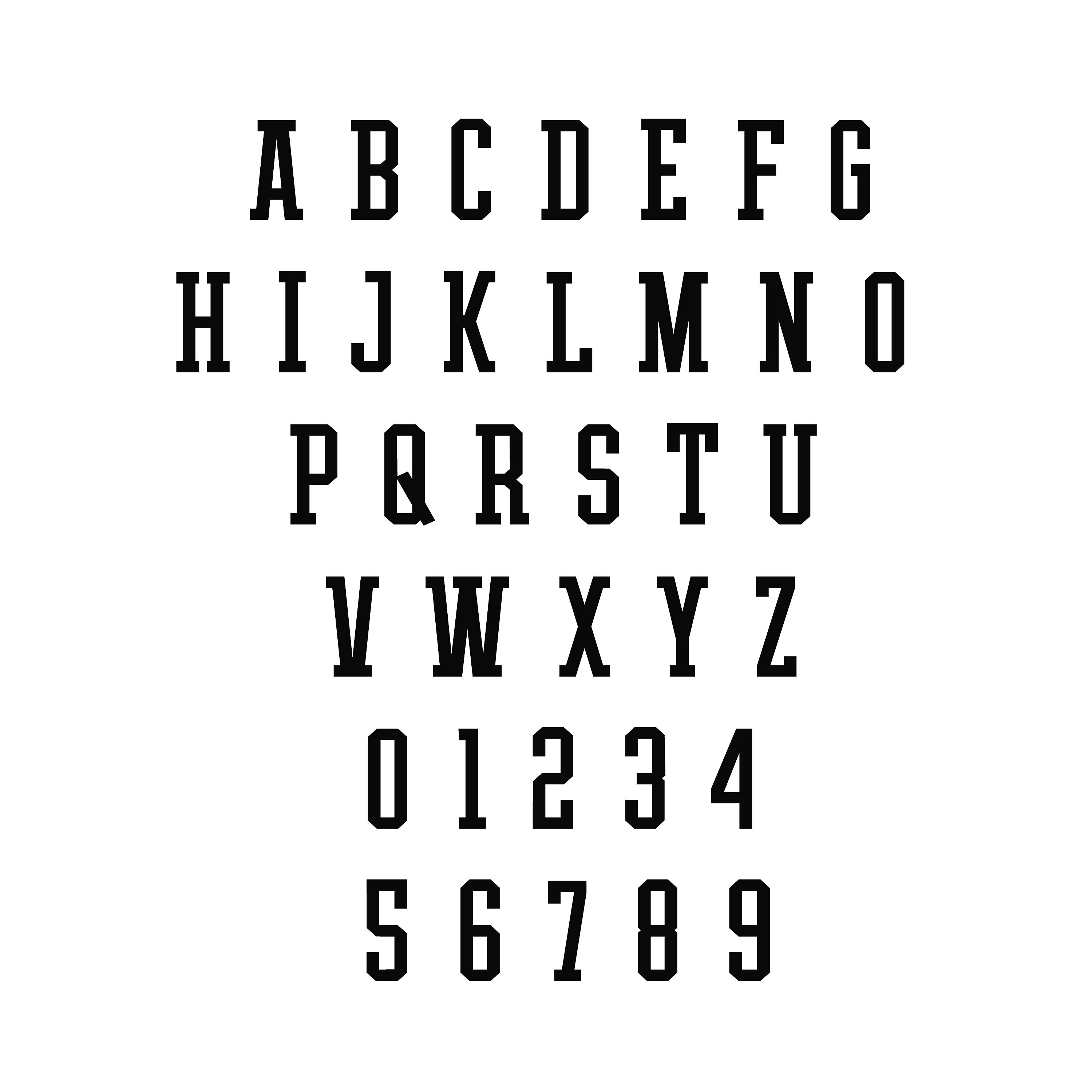 Alphabet Letters and Numbers Dxf Svg Files / Alphabet Font Dxf Files ...