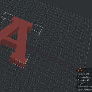 3d Printed Standing Alphabet Letters Stl File / 3d Printed Alphabet Stl ...