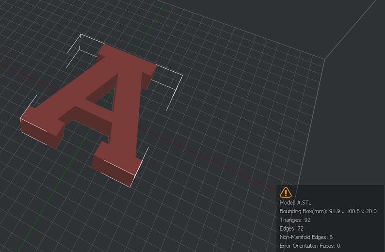 3d Printed Standing Alphabet Letters Stl File / 3d Printed Alphabet Stl ...