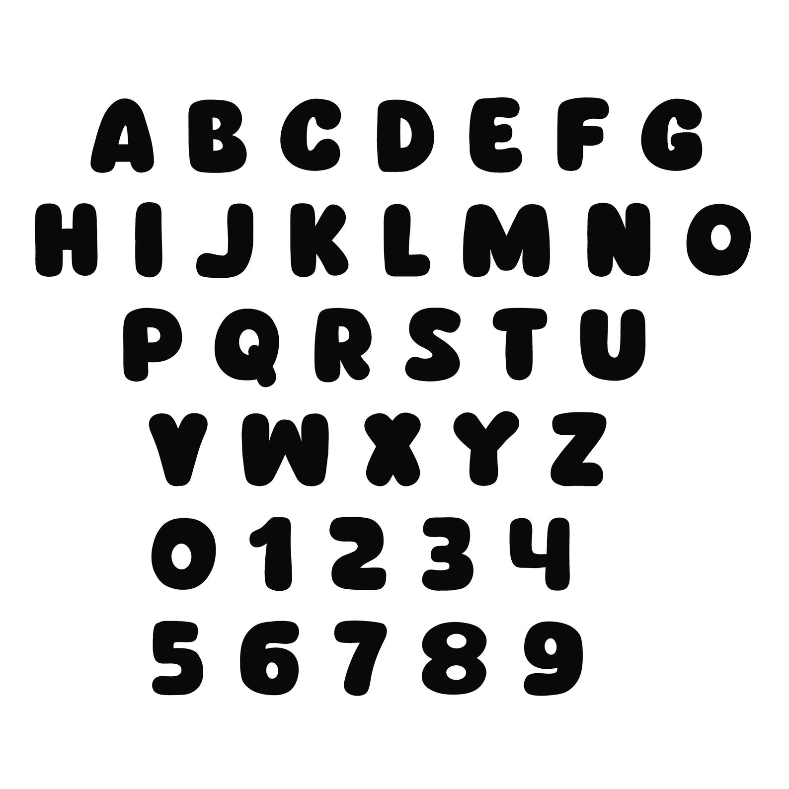 Letters and Numbers Dxf Svg Files / Dxf Font Files for Plasma / Letters ...