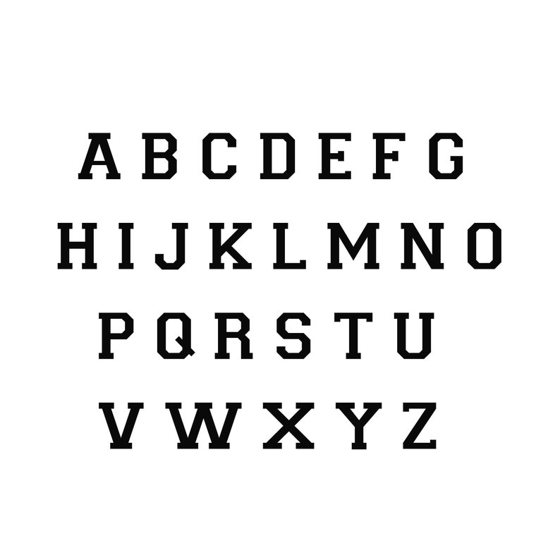 Alphabet Letters Dxf Svg Files / Dxf Font Files for Plasma / Dxf ...