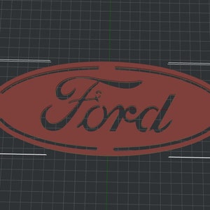 3d Printer Ford Logo Stl File / 3d Stl Digital File / Stl File for 3d ...