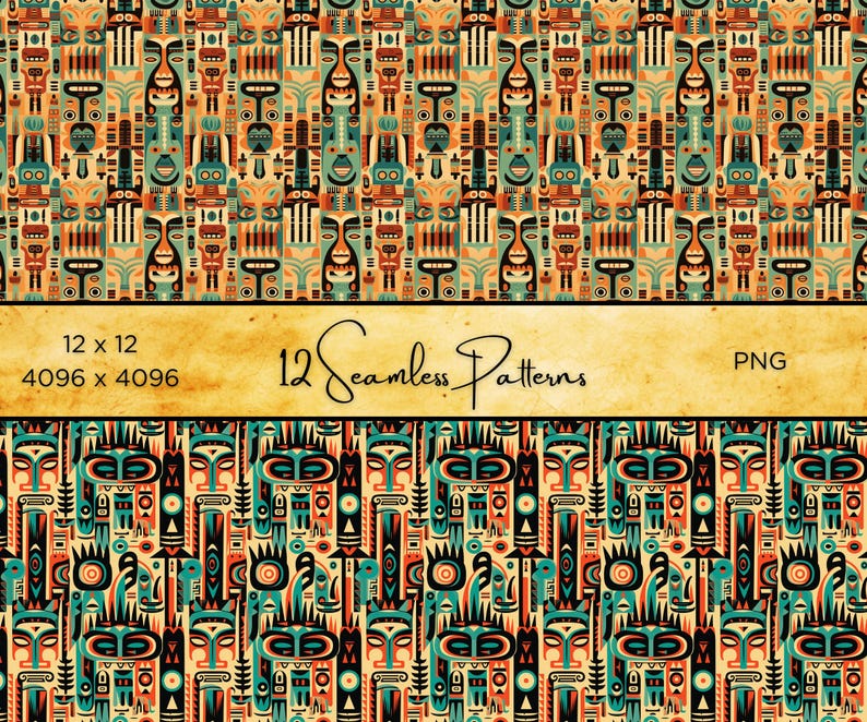 Indigenous Totem Pole Meets Picasso - 12 Cubist-tribal Patterns in PNG ...