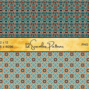 Arabesque Digital Patterns: North African/moroccan Mosaic Tiles ...