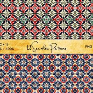 Korean Dancheong Pattern Pack: Floral & Geometric Designs (digital ...